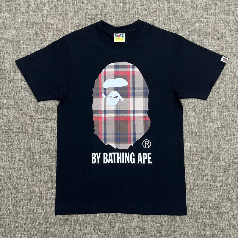 Jual Bape Check Tee Black Original | Shopee Indonesia