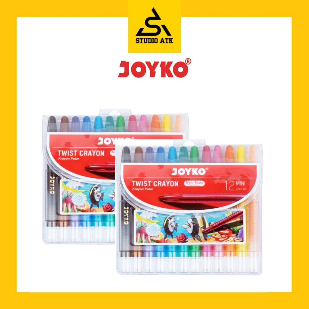 Jual Crayon Putar JOYKO Mini 12 Warna | Shopee Indonesia
