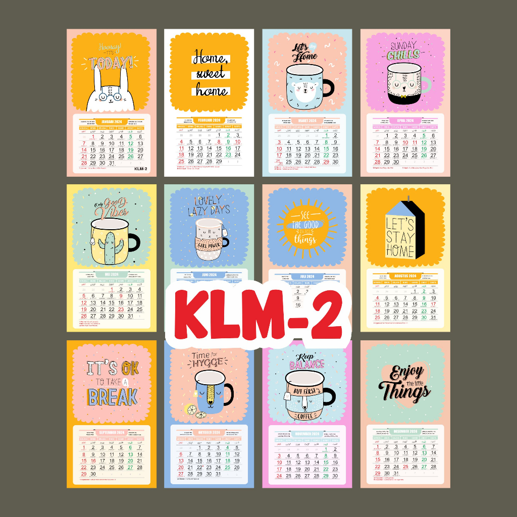 Jual Kalender Meja Mini aesthetic - kalender aesthetic desk calendar ...