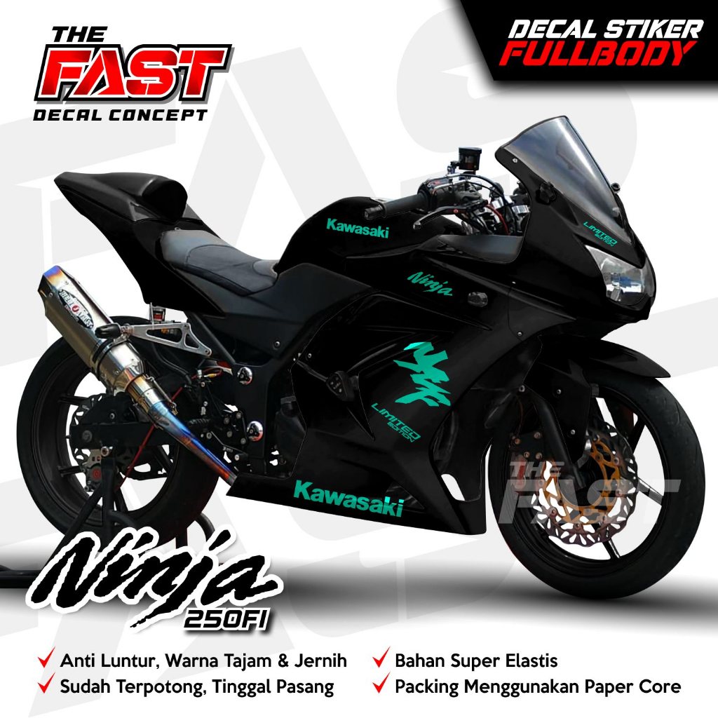 Jual decal stiker full body ninja 250 fi motif terbaru bisa cusnom ...