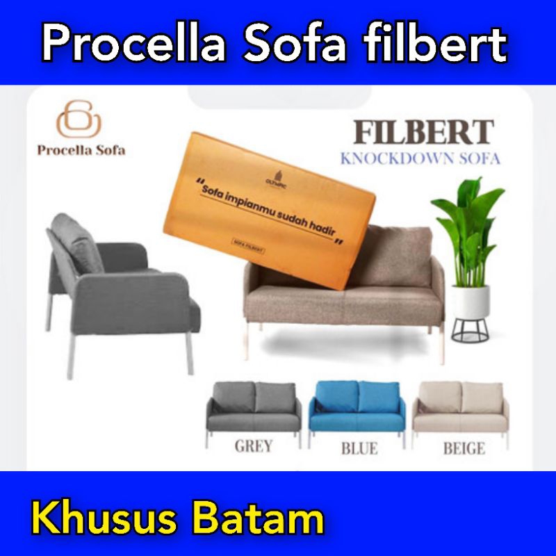 Jual PROCELLA SOFA FILBERT /SOFA 2DUDUKAN /SOFA SANTAI [KHUSUS BATAM ...