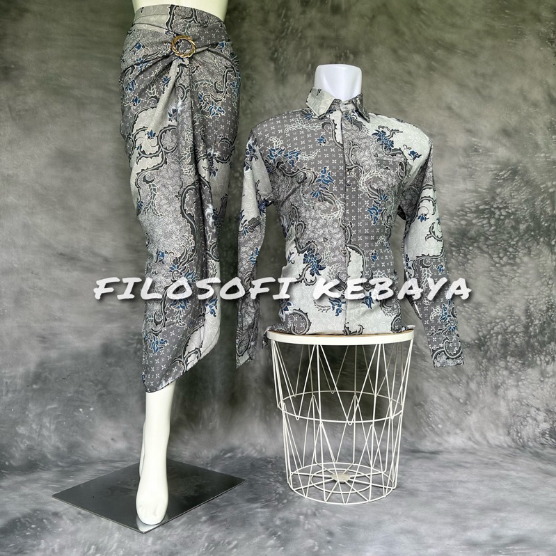 Jual FILOSOFI KEBAYA - ROK LILIT COUPLE KEMEJA BATIK COUPLE LENGAN ...