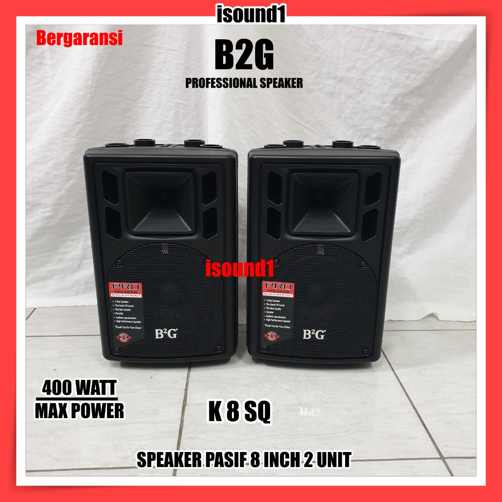 Jual SPEAKER PASIF B2G 8 INCH 8INCH 8 IN 2 UNIT FIBER MODEL HUPER IMPORT | Shopee Indonesia