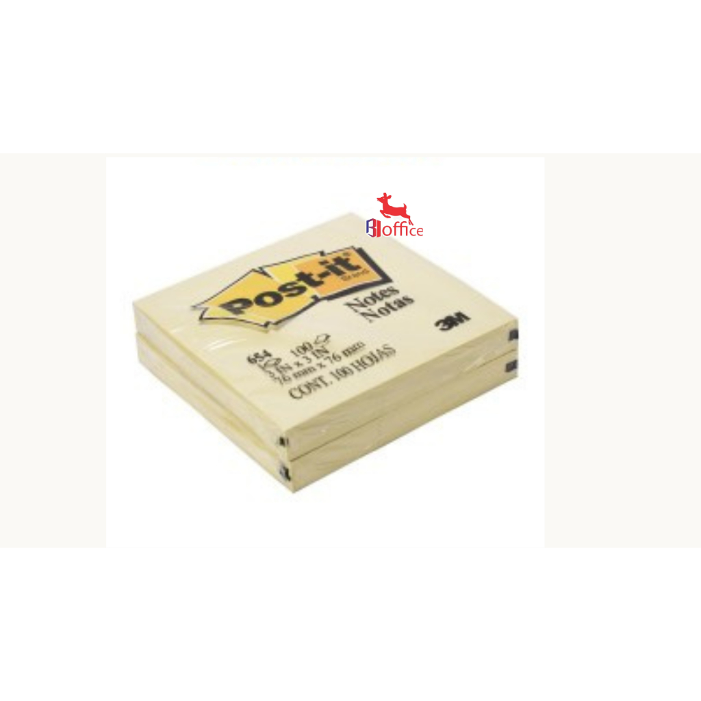Jual POST IT 3M 75mm X 75mm 654 Kuning | Shopee Indonesia