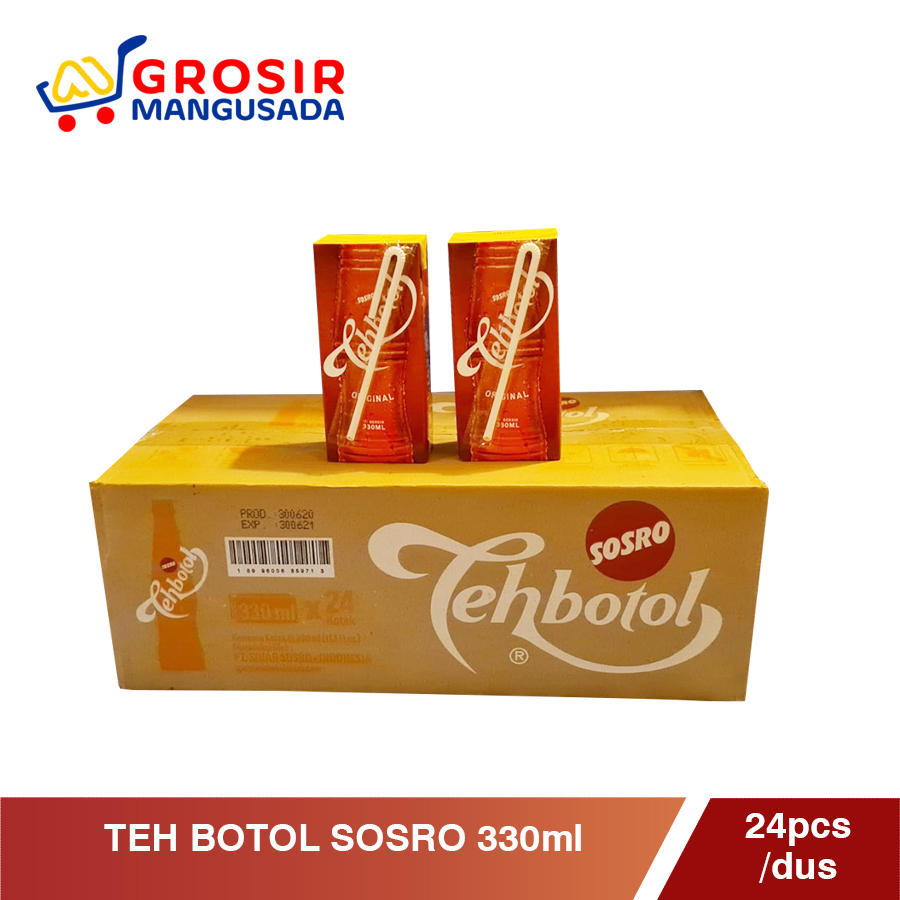 Jual Teh Botol Sosro Kotak 330 ml 1 dus isi 24pcs | Shopee Indonesia