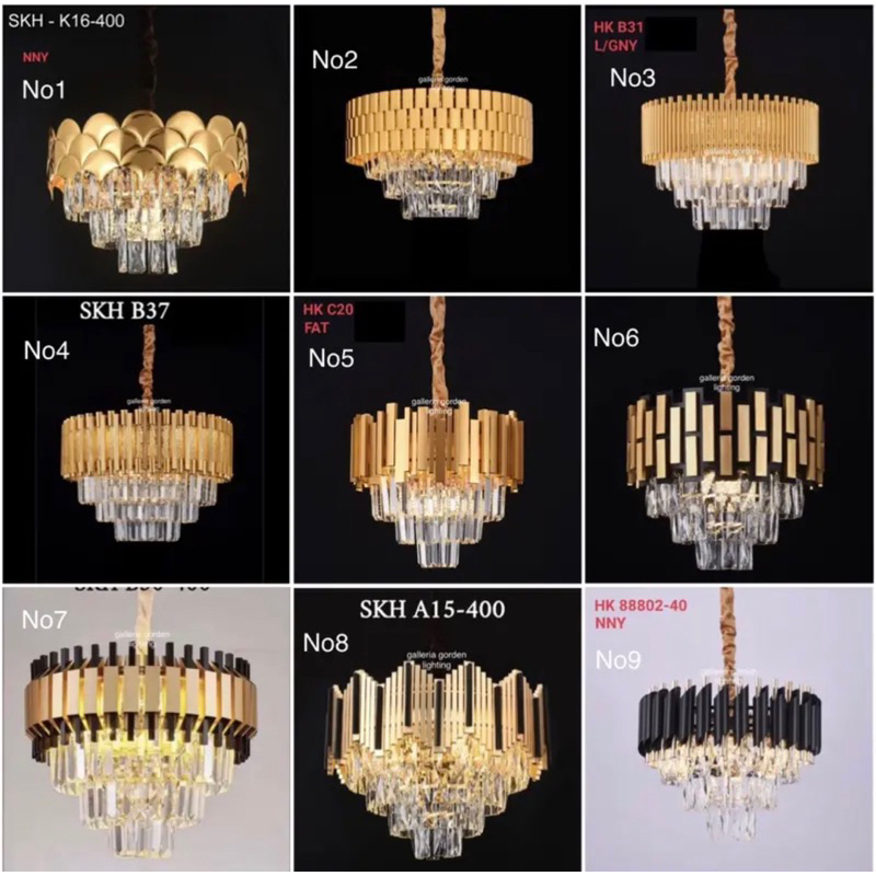 Jual Lampu gantung kristal minimalis dekorasi ruang tamu diameter 40cm | Shopee Indonesia