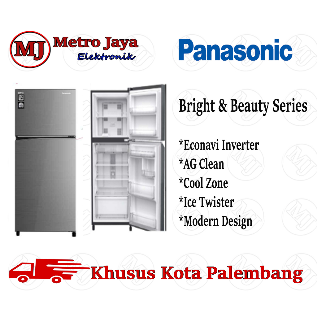 Jual KULKAS 2 PINTU PANASONIC NR-BB210-VH Econavi Inverter Garansi ...