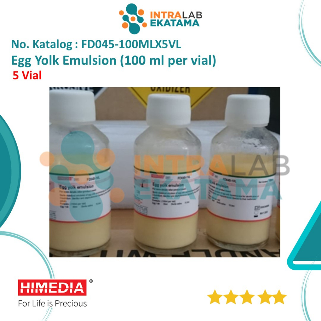 Jual FD045-100MLX5VL-Egg Yolk Emulsion (100 ml per vial) | Shopee Indonesia