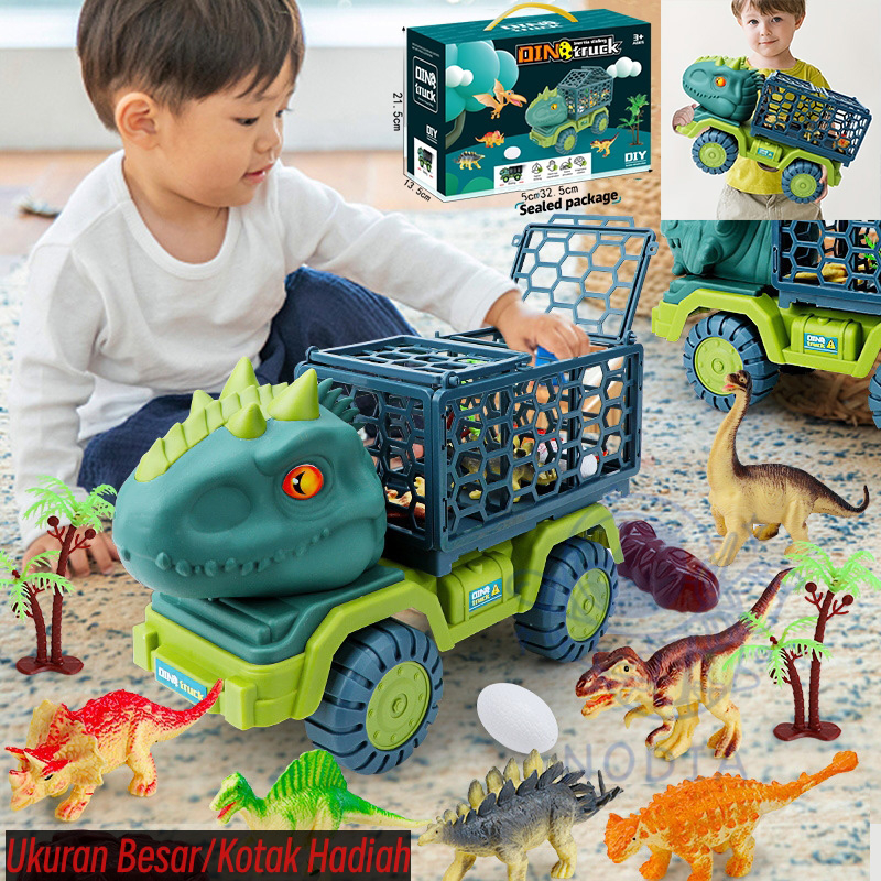 Jual NODIA Gift Box Pengangkut Dinosaurus Besar/ Inersia Dinosaur ...