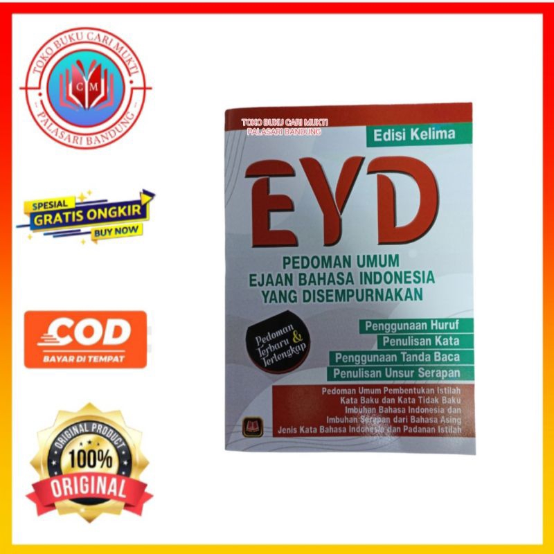 Jual Pustaka Setia Buku EYD Pedoman Umum Ejaan Bahasa Indonesia Yang Disempurnakan Edisi Kelima ...