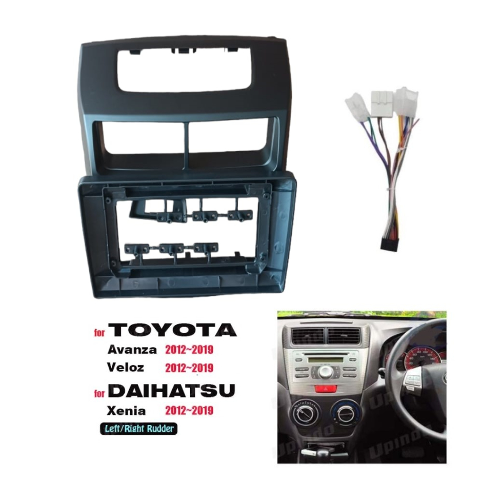 Jual Frame Head Unit 10 inch Toyota Avanza / Xenia 2012-2018 | Shopee ...