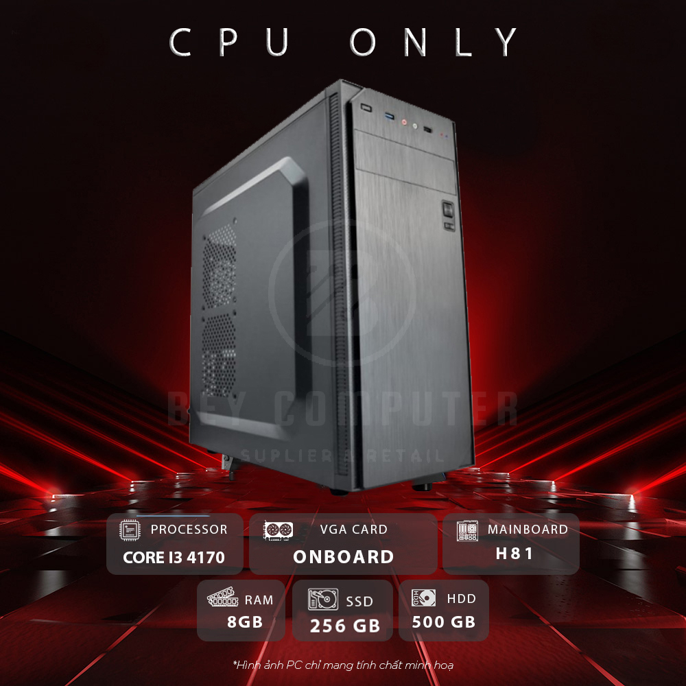 Jual Pc Rakitan Intel Core I3 4170 Ram 8gb Ssd 256 Gb Hdd 500 Gb 