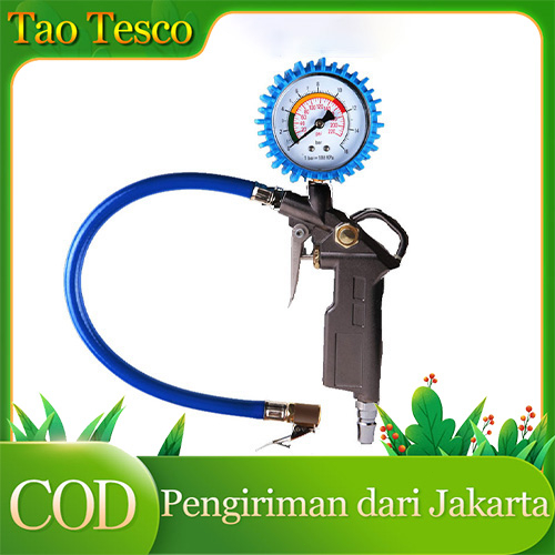 Jual Tire Inflator Air Pressure Gun Isi Ukur Tekanan Angin 3 in 1 Tire ...