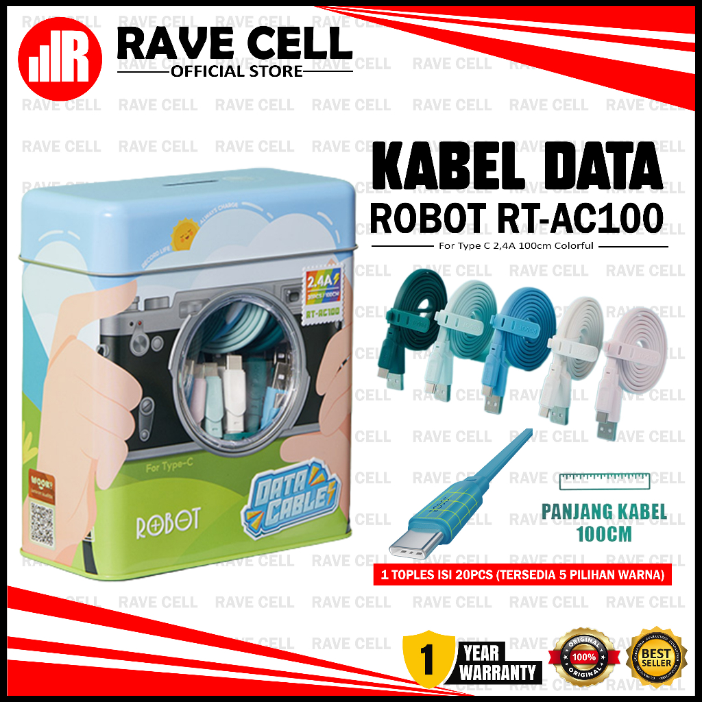 Jual ROBOT Kabel Data Type-C ROBOT RT-AC100 Fast Charging | Shopee ... Jual ROBOT Kabel Data Type-C ROBOT RT-AC100 Fast Charging | Shopee ...