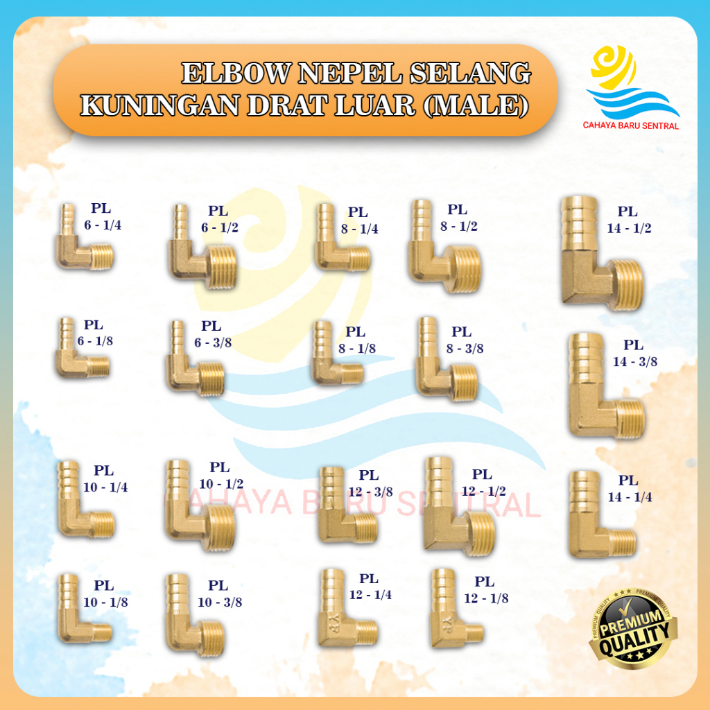 Jual ELBOW KNEE DRAT LUAR NEPEL SELANG SAMBUNGAN SELANG FITTING PIPA KONEKTOR PIPA SAMBUNGAN PL ...