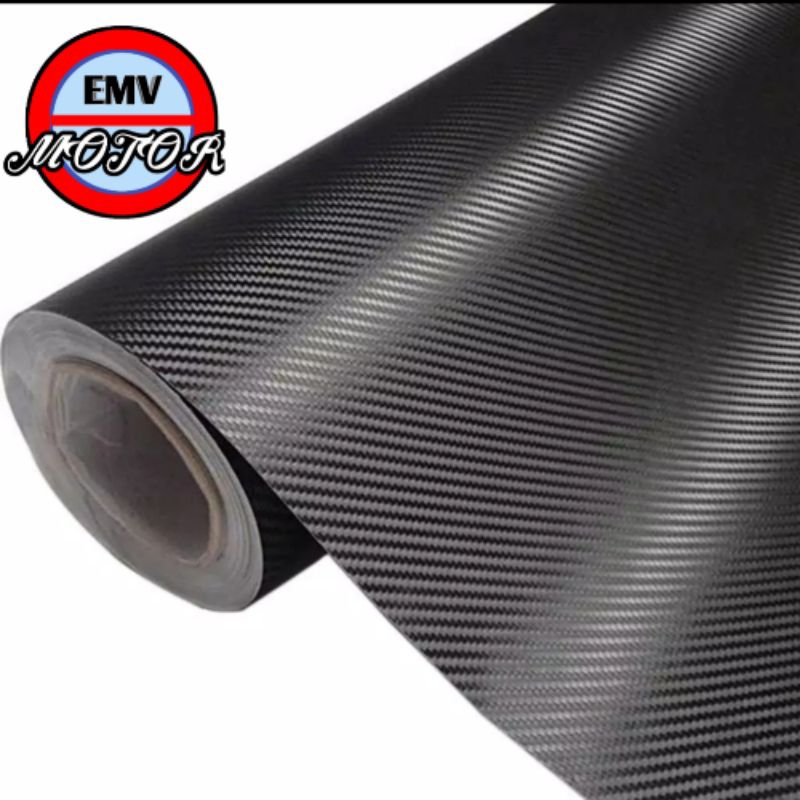 Jual stiker,sticker,skotlet,scotlite karbon hitam kasar premium P: 50cm ...