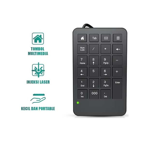 Jual KEYBOARD ROBOT RK01 WIRED NUMERIC KEYPAD BLACK | Shopee Indonesia
