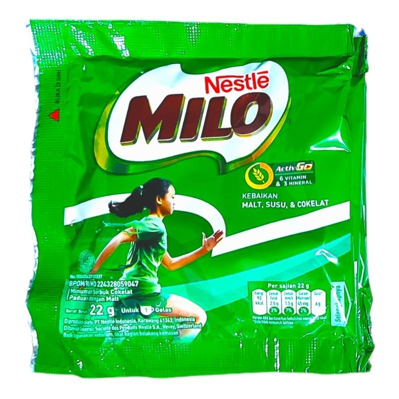 Jual Milo Mania: Nestle MILO 22 Gram Kebaikan Malt Susu Cokelat - Beli ...