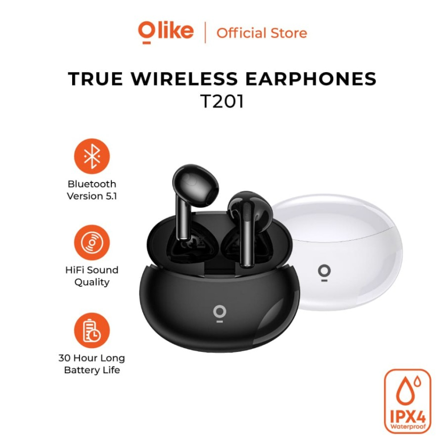 Jual OLIKE T201 TWS EARPHONE HIFI STEREO NOISE TRUE WIRELESS BLUETOOTH ...