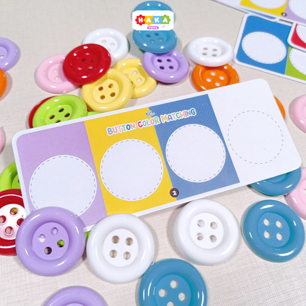 Jual Button Color Matching / Paket Aktivitas Bermain Mengenal Warna ...
