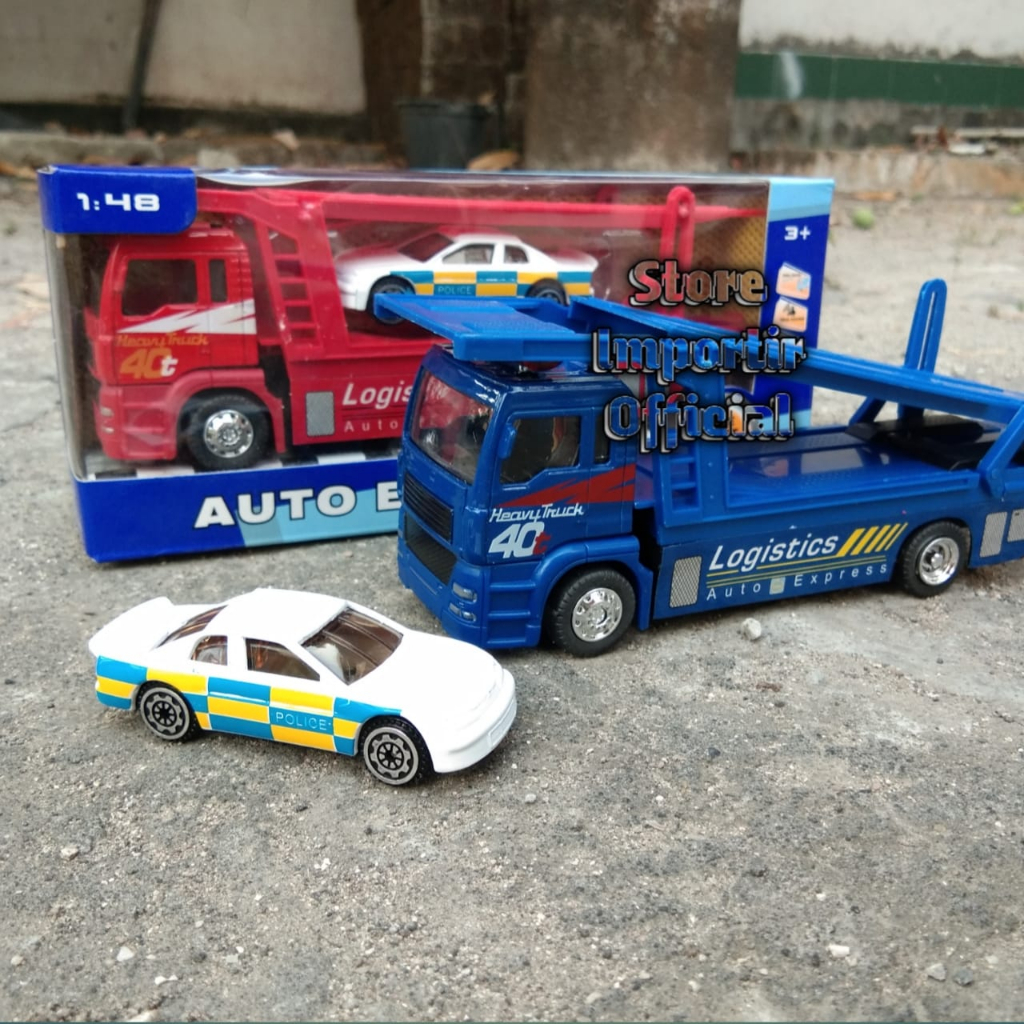 Jual Mainan Die Cast Metal Truck Kontainer MK1029S Ada Suara Sistem ...