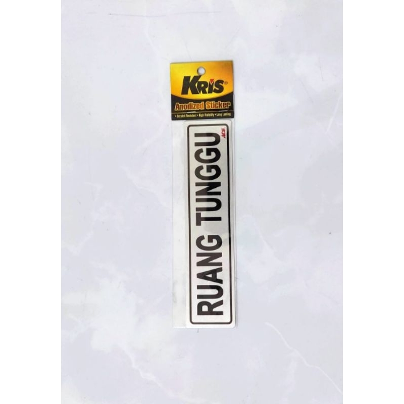 Jual Sticker pintu kaca arahan petunjuk / Sticker Ruang Tunggu | Shopee ...