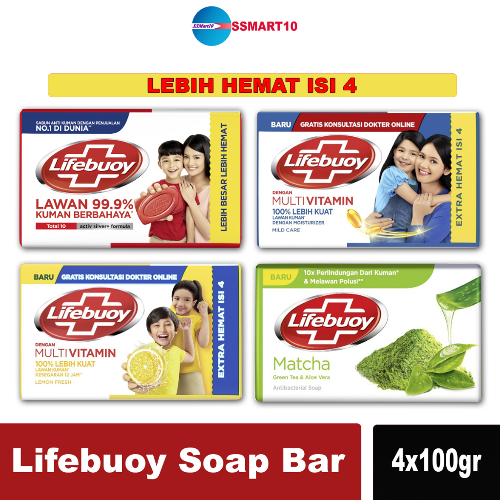 Jual LIFEBUOY Bar Soap 4x100gr | Shopee Indonesia
