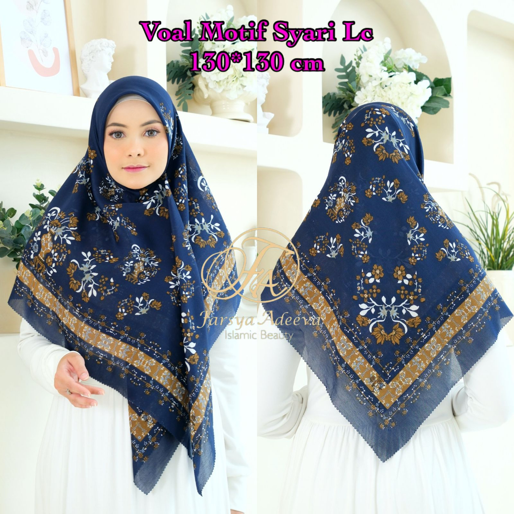 Jual Hijab Motif Syari Terbaru Segiempat motif syari Lasercut 130x130 ...