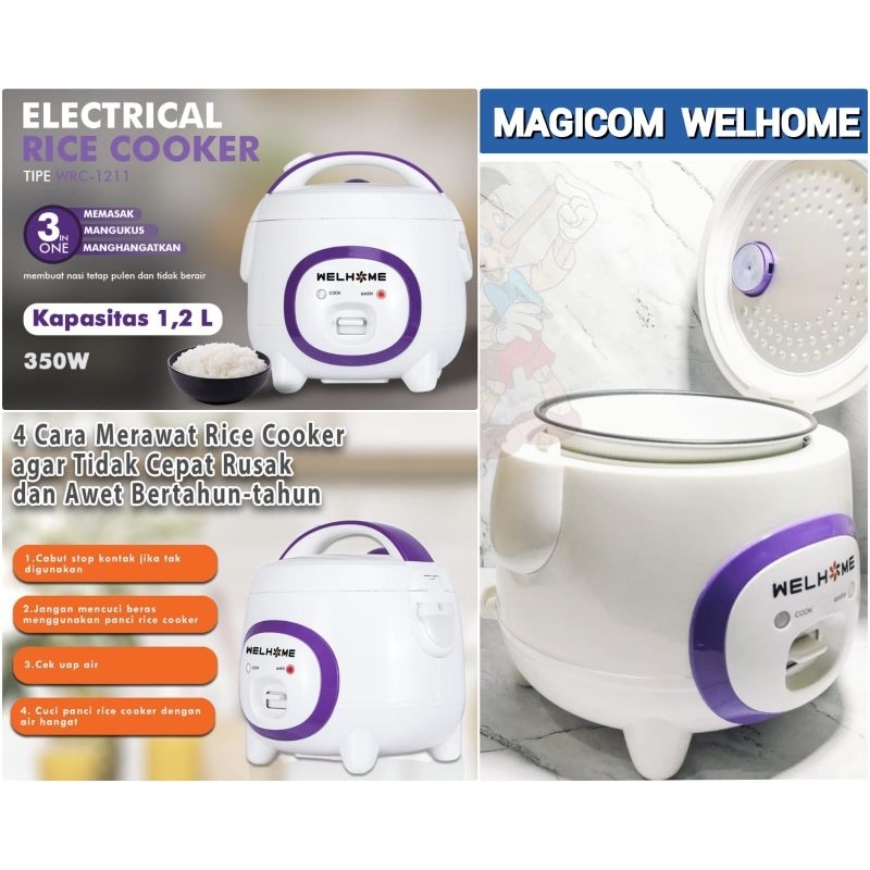 Jual Magicom Wellhome 1,2Liter | Shopee Indonesia