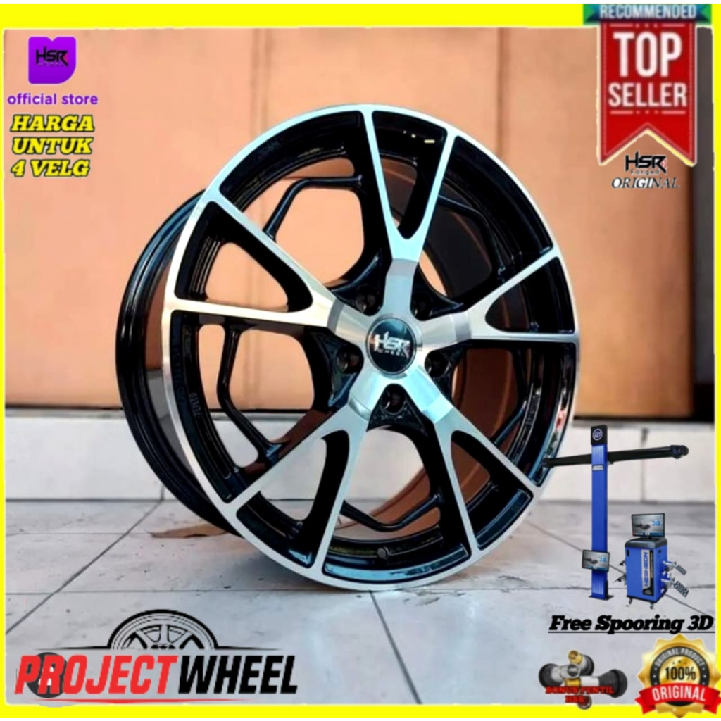 Jual Promo Velg HSR Wheel Eximius R15 Single Pcd 5x114,3 New Carry , L300 , Grandmax , Innova ...