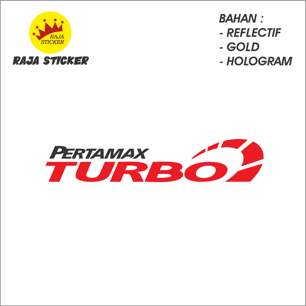 Jual STIKER CUTTING PERTAMAX TURBO 12 CM | Shopee Indonesia