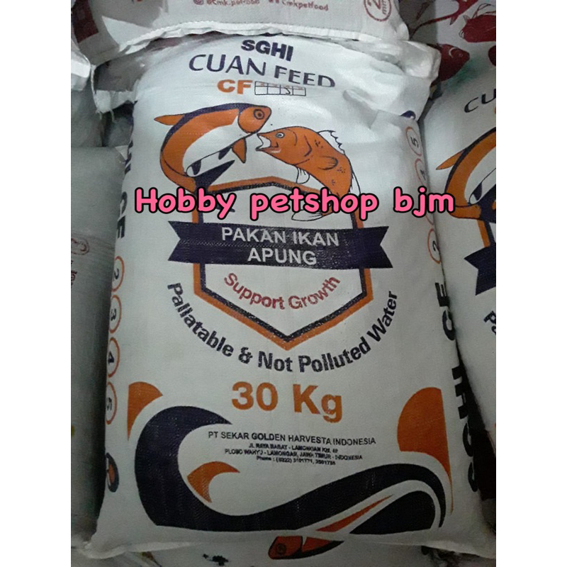 Jual Cuan feed 30kg Pakan ikan apung ikan nila mas patin bawal gurame ...
