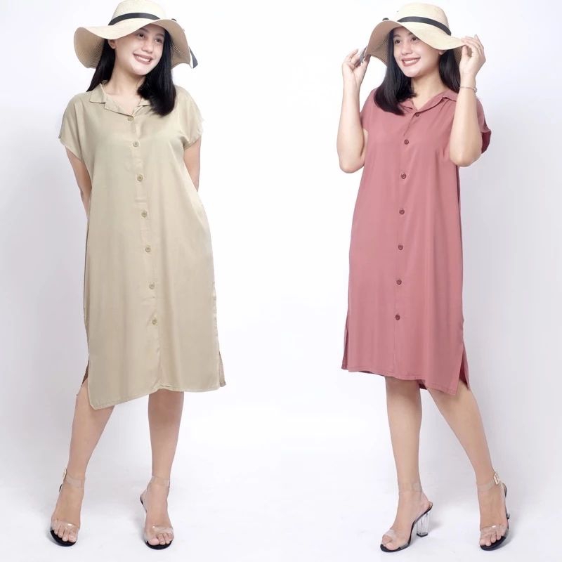 Jual Home Dress Twill Daster Korean Style Midi Dress/Daster Murah/Dress ...