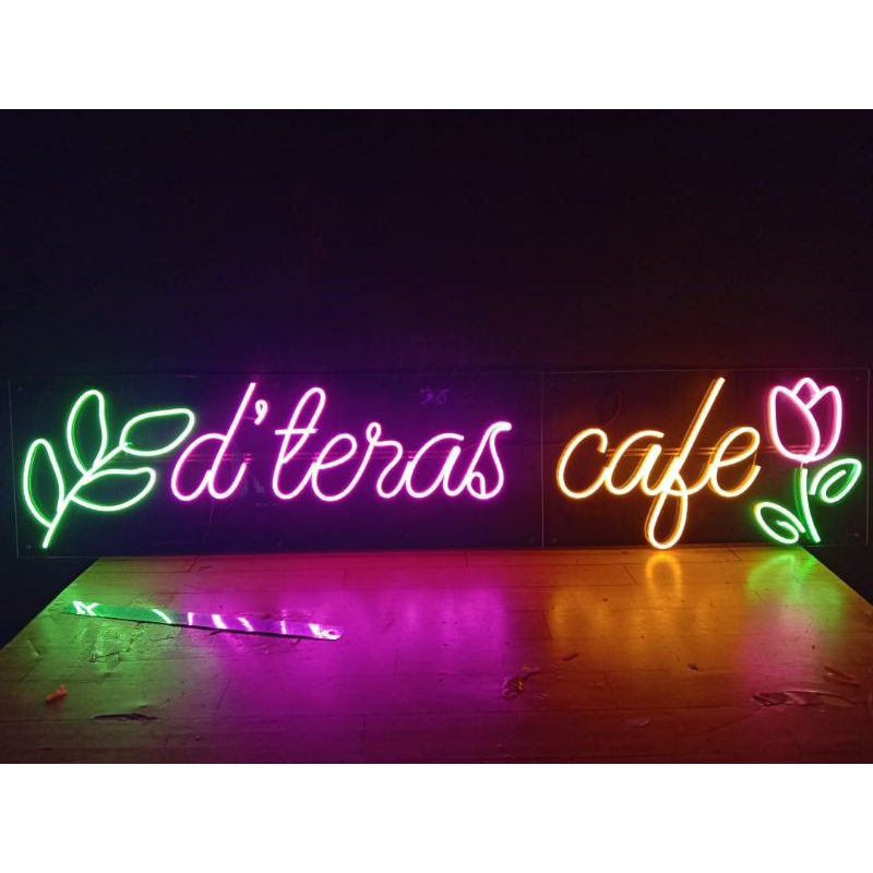 Jual Neon flex custom tulisan ukuran 15 cm (HARGA PER HURUF), lampu LED ...