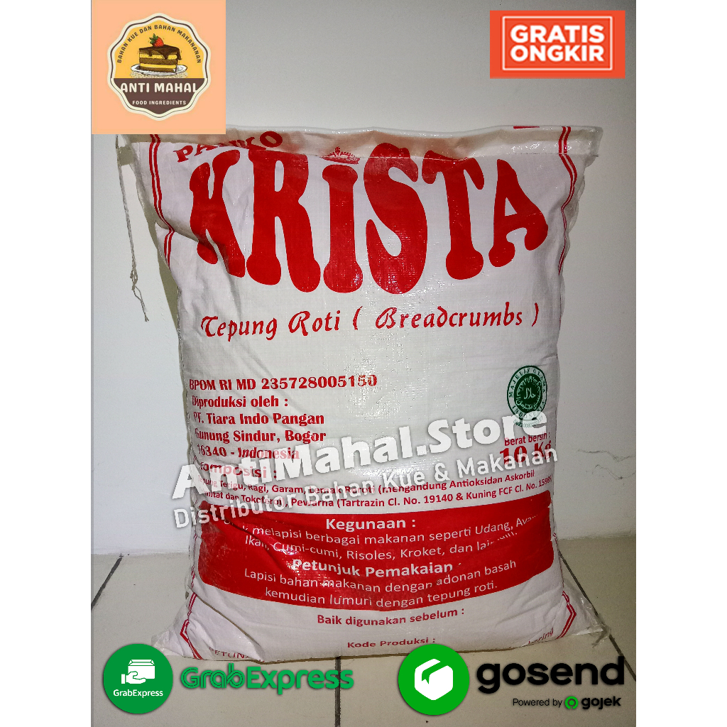 Jual Breadcrumb mix /Tepung roti mix / Tepung panir mix 10kg termurah ...