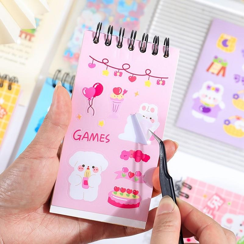 Jual 50 Lembar Stiker Notebook Binder Ring Mini Motif Kartun Lucu Untuk ...