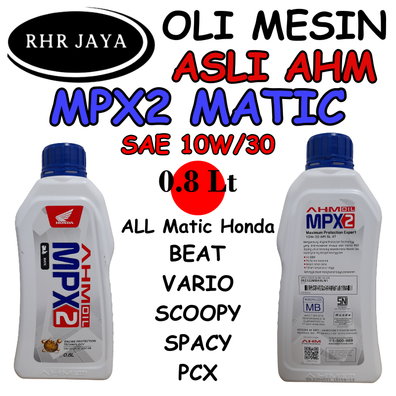 Jual Oli motor Matic AHM Asli MPX2 Matic 800 ml | Shopee Indonesia