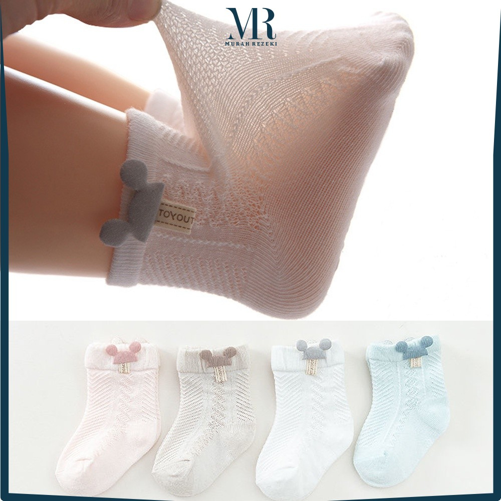 Jual Kaos Kaki Pendek Bayi Motif Miky Lucu Anak Perempuan Laki Laki Bahan Katun Elastis / Kaus ...