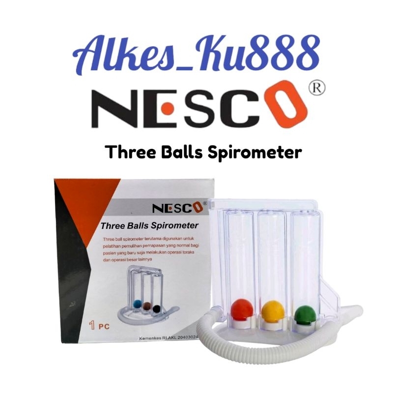 Jual SPIROMETER NESCO/SPIROMETER BALL/SPIROMETRI BALL NESCO | Shopee ...