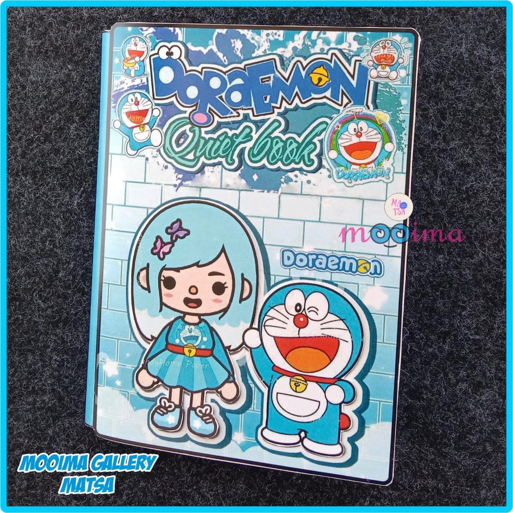 Jual paper doll toca boca doraemon/quiet book mainan edukasi anak ...