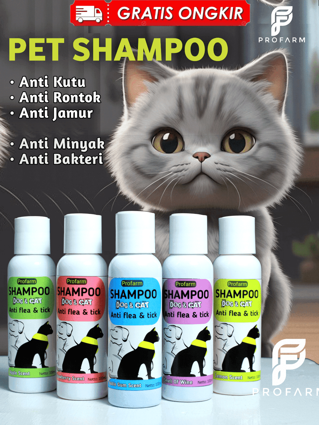 Jual Shampoo Kucing Anti Kutu, Anti Bakteri Anti Rontok Dan Pelebat ...