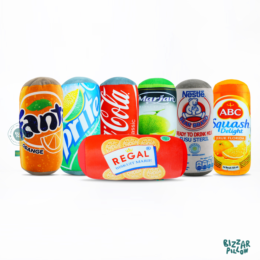Jual Bizzarpillow Bantal Guling Unik Minuman Kaleng Custom / Sirup ...