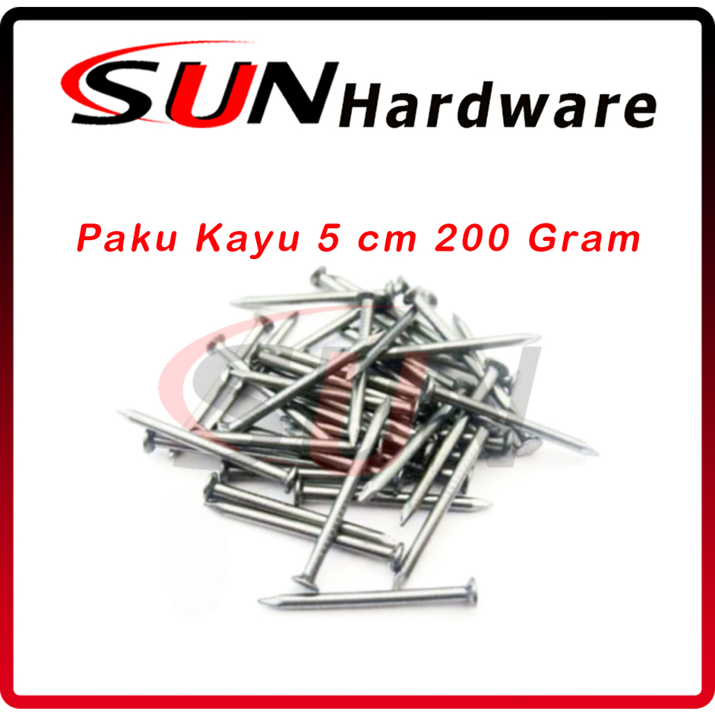 Jual Paku Kayu 2 Inch 5 Cm 200 Gram Pack Bungkus Triplek Reng Bambu ...