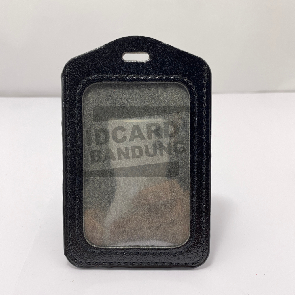 Jual FRAME Casing Tempat ID Card Holder KULIT Imitasi Portrait | Shopee ...