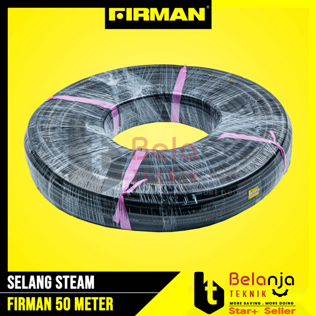 Jual Firman Selang Steam Sanchin Selang Kompresor Spray Hose 3 Ply 50 ...