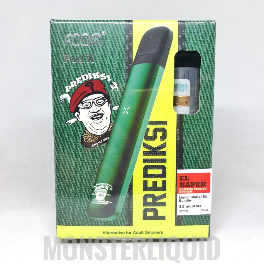 Jual FOOM X PREDIKSI POD KIT BUNDLING LIQUID 15ML BY FOOM LAB AUTHENTIC ...