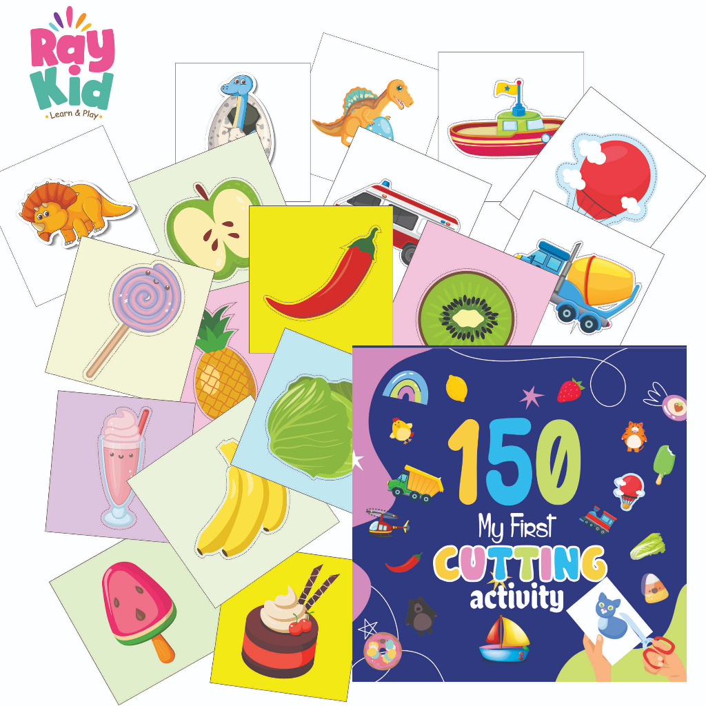 Jual Worksheet Lembar Aktivitas Menggunting untuk Anak Usia 3 tahun ...