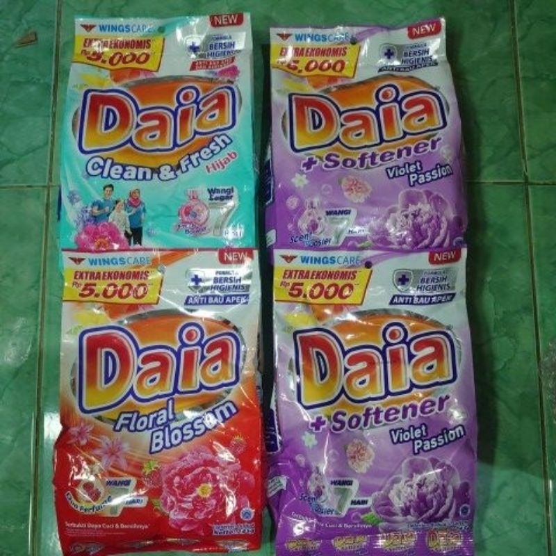 Jual Paket 8 biji Daia Detergent + Softener 245 gram | Shopee Indonesia