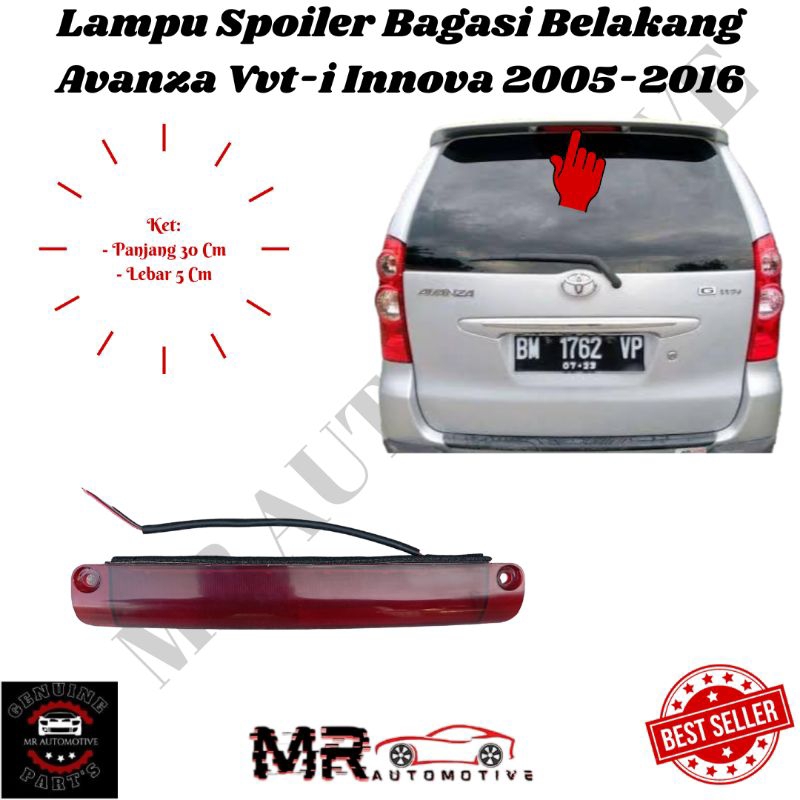Jual Lampu Spoiler Bagasi Belakang Avanza Vvt-i Innova 2005-2016 Best ...