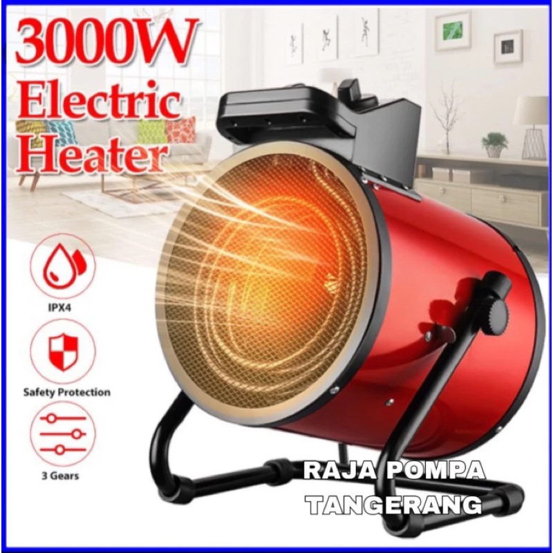 Jual Blower Pemanas Ruangan Elektrik 3000W Portable Fan Heater 3Kw 220V ...